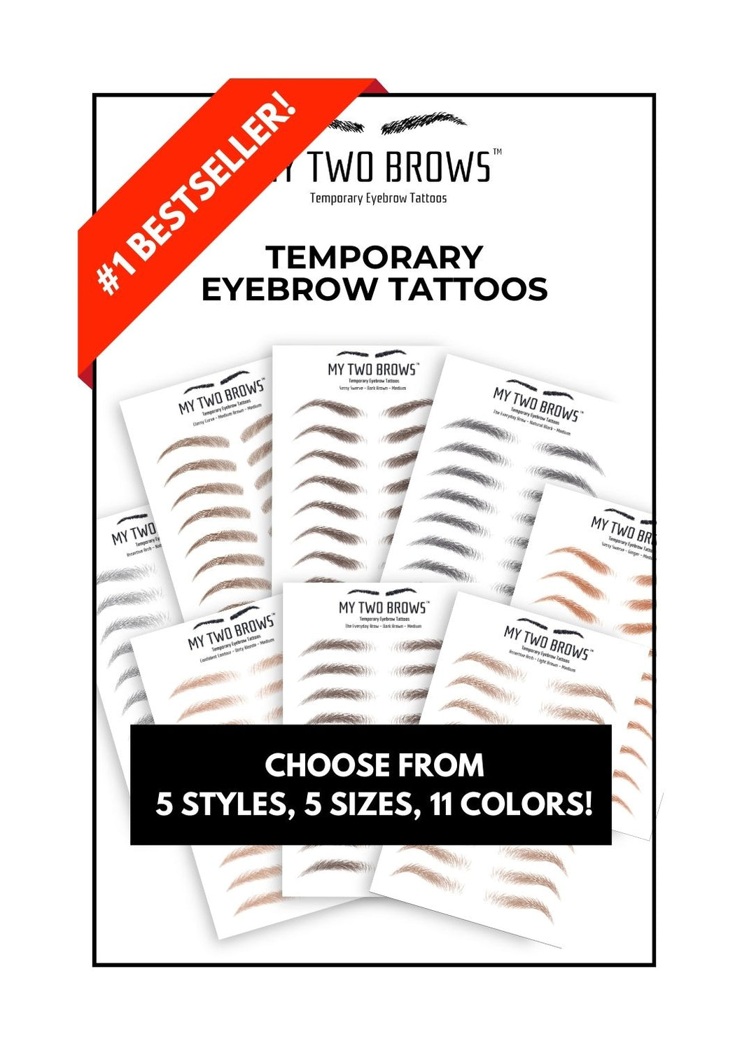 #1 Temporary Eyebrow Tattoo Stickers | My Two Brows