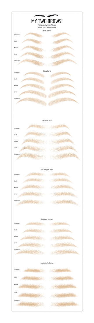 Sample Pack | Eyebrow Tattoo Sticker – My Two Brows