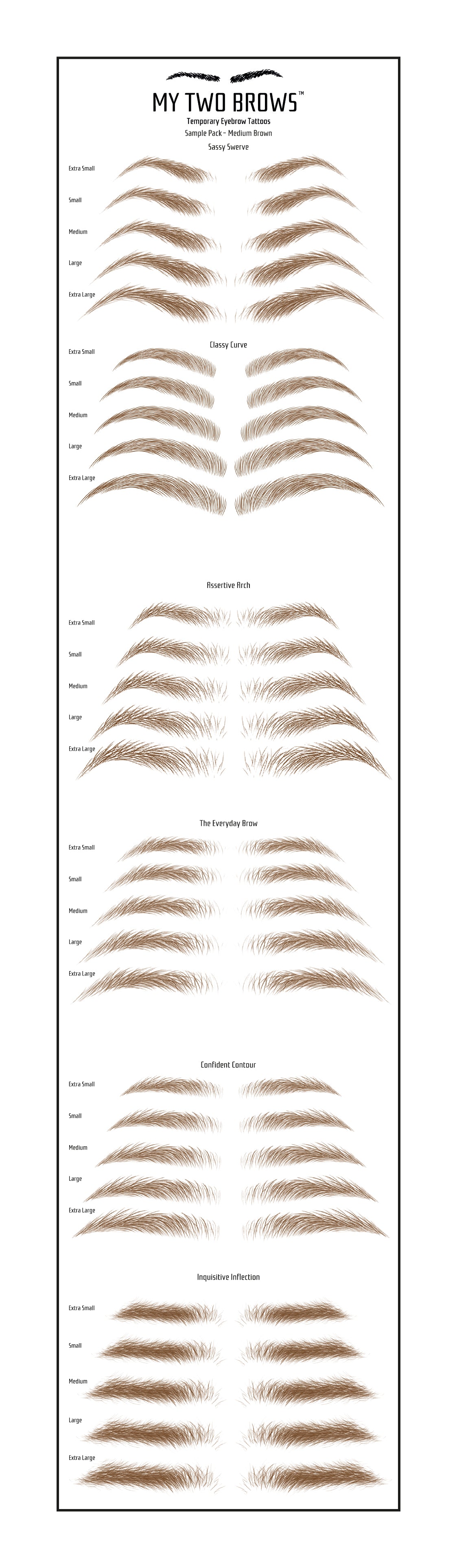 Sample Pack | Eyebrow Tattoo Sticker – My Two Brows